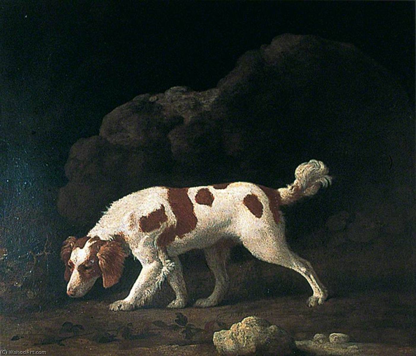 Acheter Reproductions D'art De Musée A Spaniel (un des deux) de George Stubbs (1724-1806, United ...