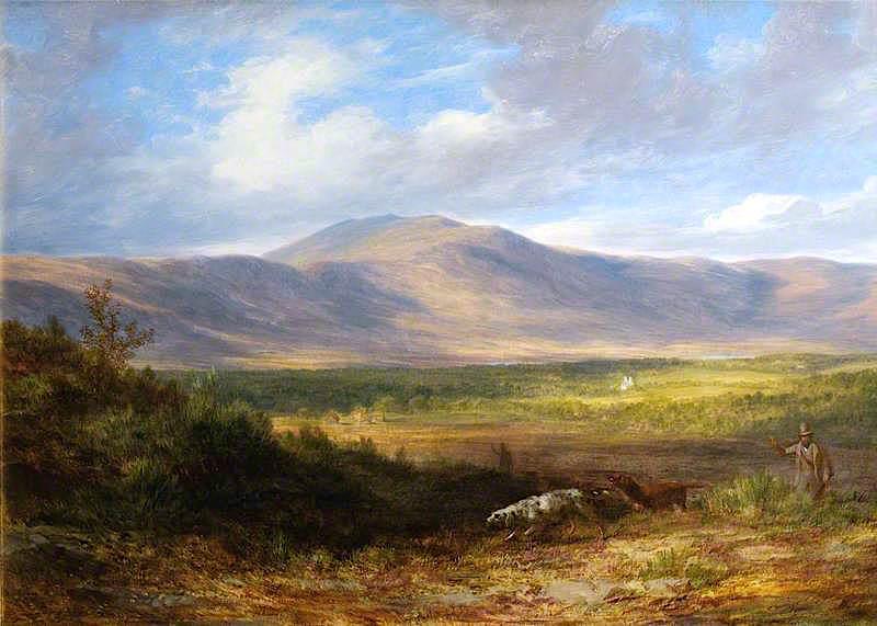 Order Artwork Replica Moorland Landscape with Sportsman and Setter ...
