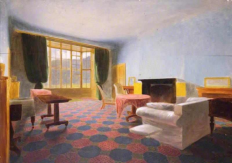 Paintings Reproductions An Interior by James Giles (1801-1870 ...