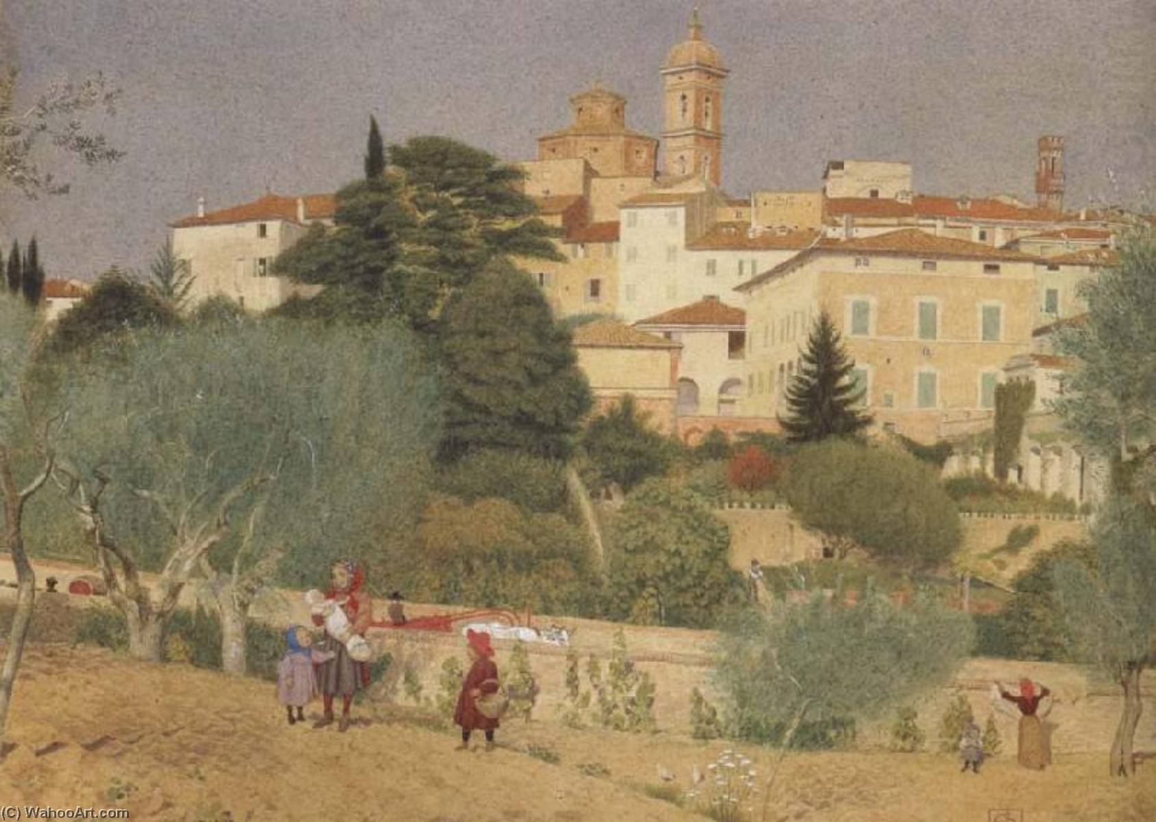 Order Artwork Replica In Tuscany, 1906 by Joseph Edward Southall (1861 ...