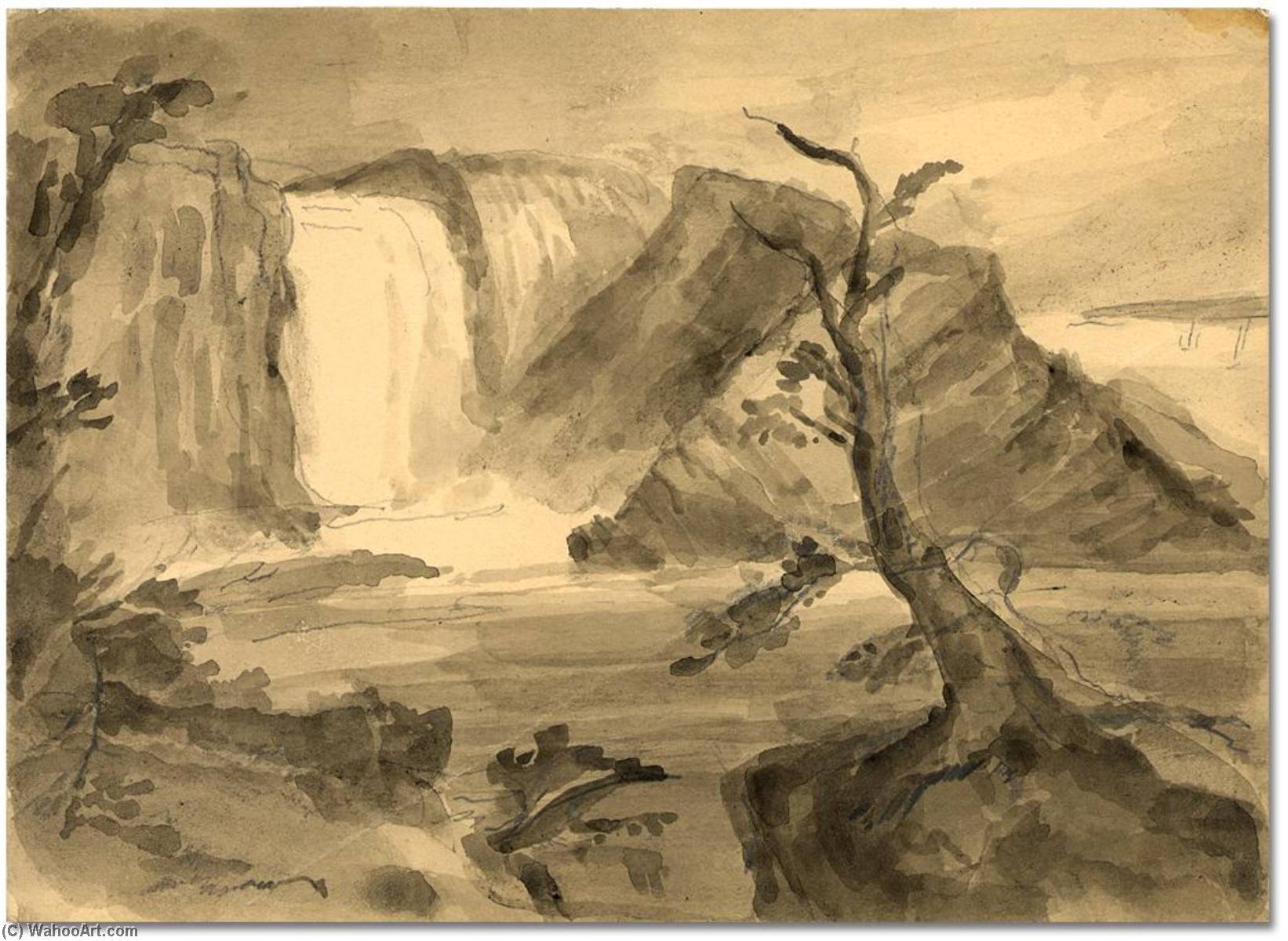 Paintings Reproductions , 1790 by Elizabeth Simcoe (1762-1850, United ...