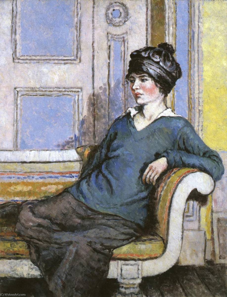 Art Reproductions Geraldine Fitzgerald, 1920 by Mainie Jellett (1897 ...