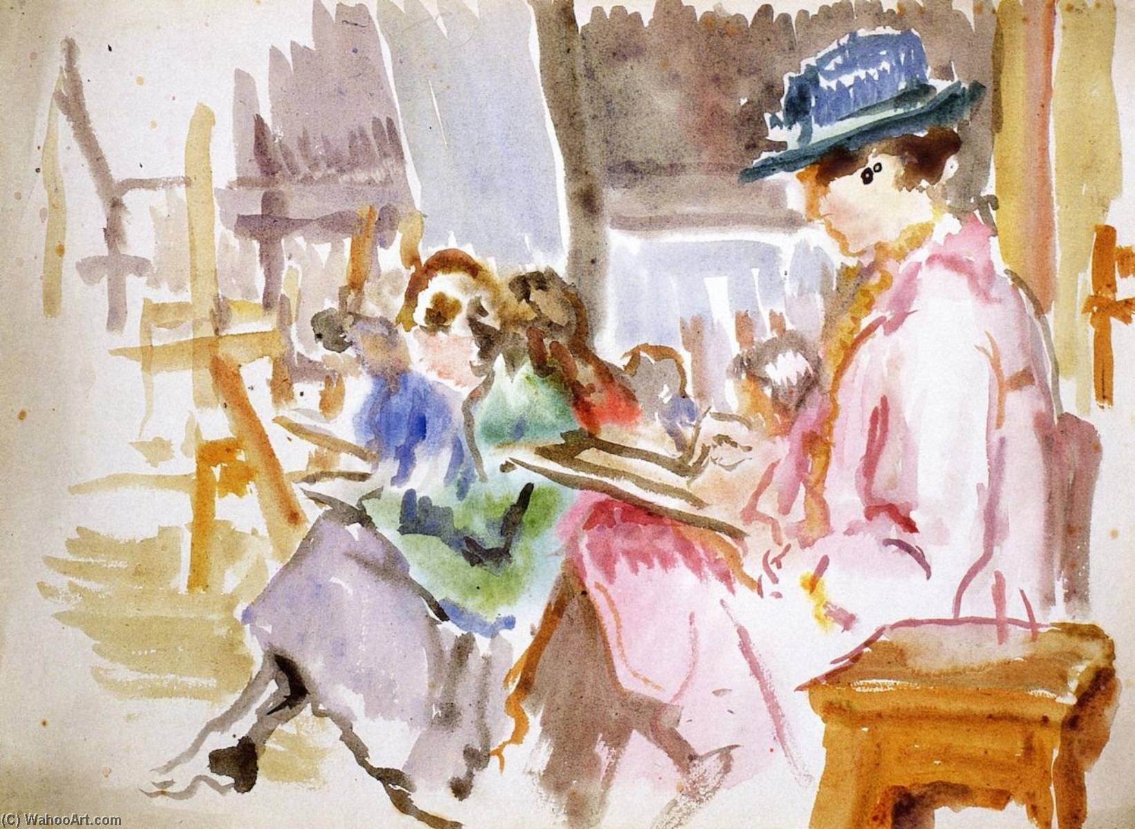 Museum Art Reproductions Life Class, 1917 by Mainie Jellett (1897-1944 ...