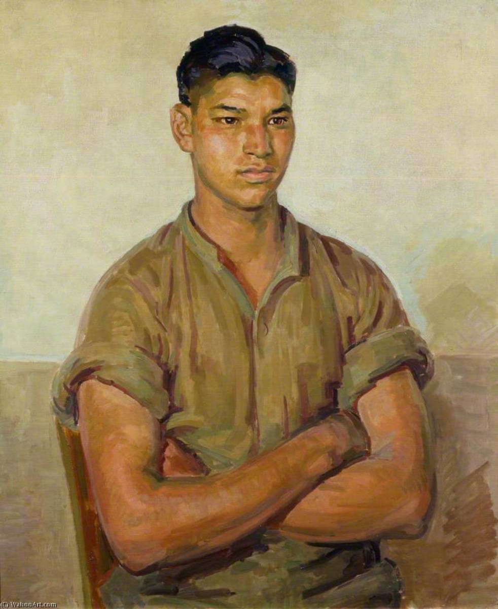 Comprar Reproducciones De Arte Del Museo Bombardier Olg, Canadian Forces, 1942 de Henry Lamb ...