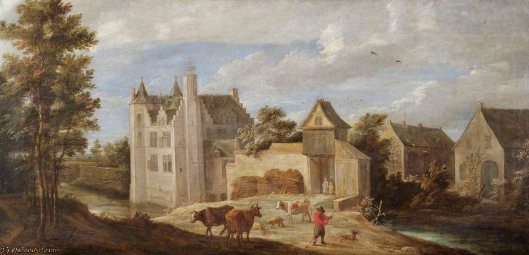 Museum Art Reproductions View of the Artist`s House `de Drij Toren ...