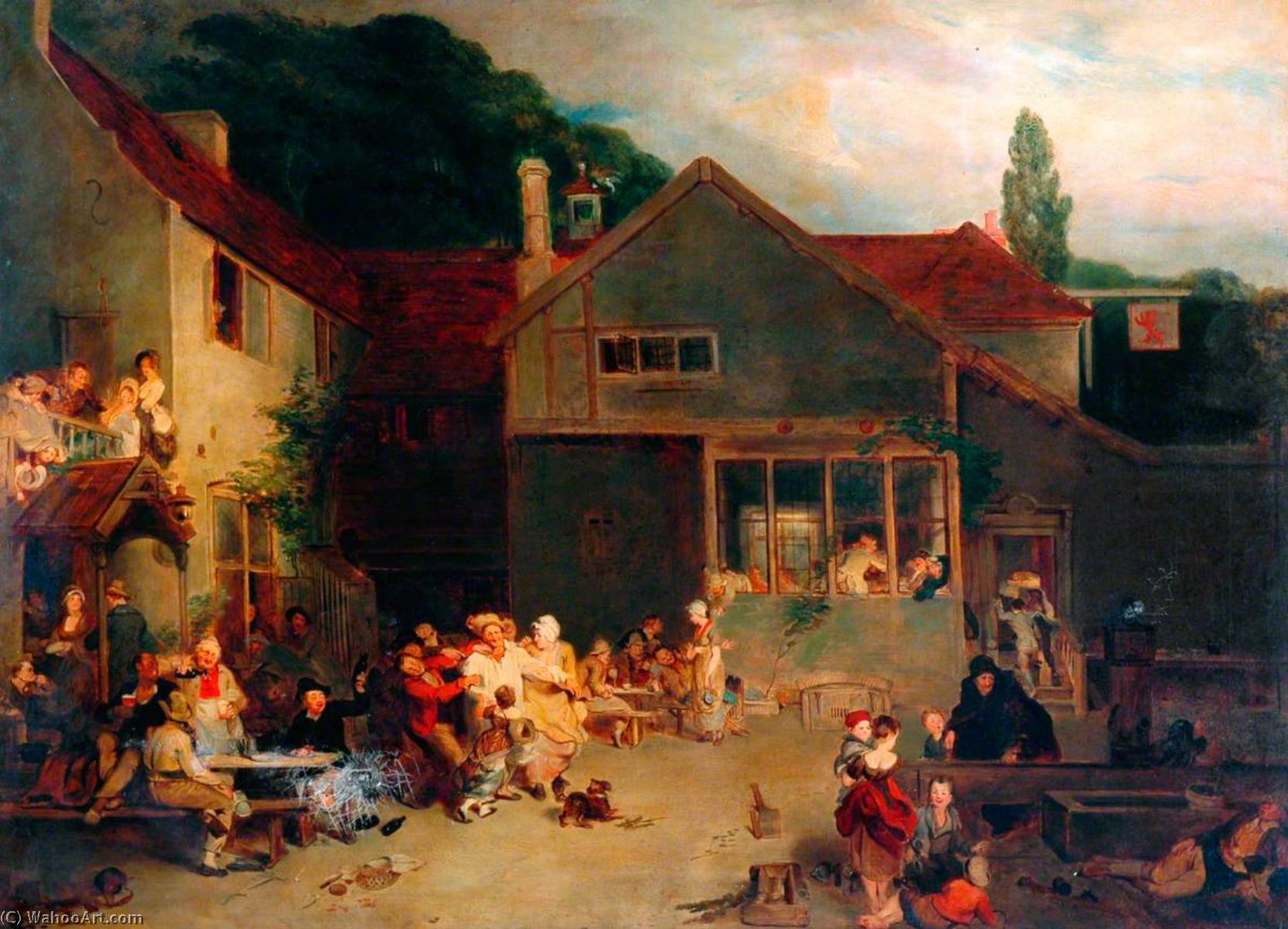 Art Reproductions The Village Festival, 1842 by Sir David Wilkie (1785 ...