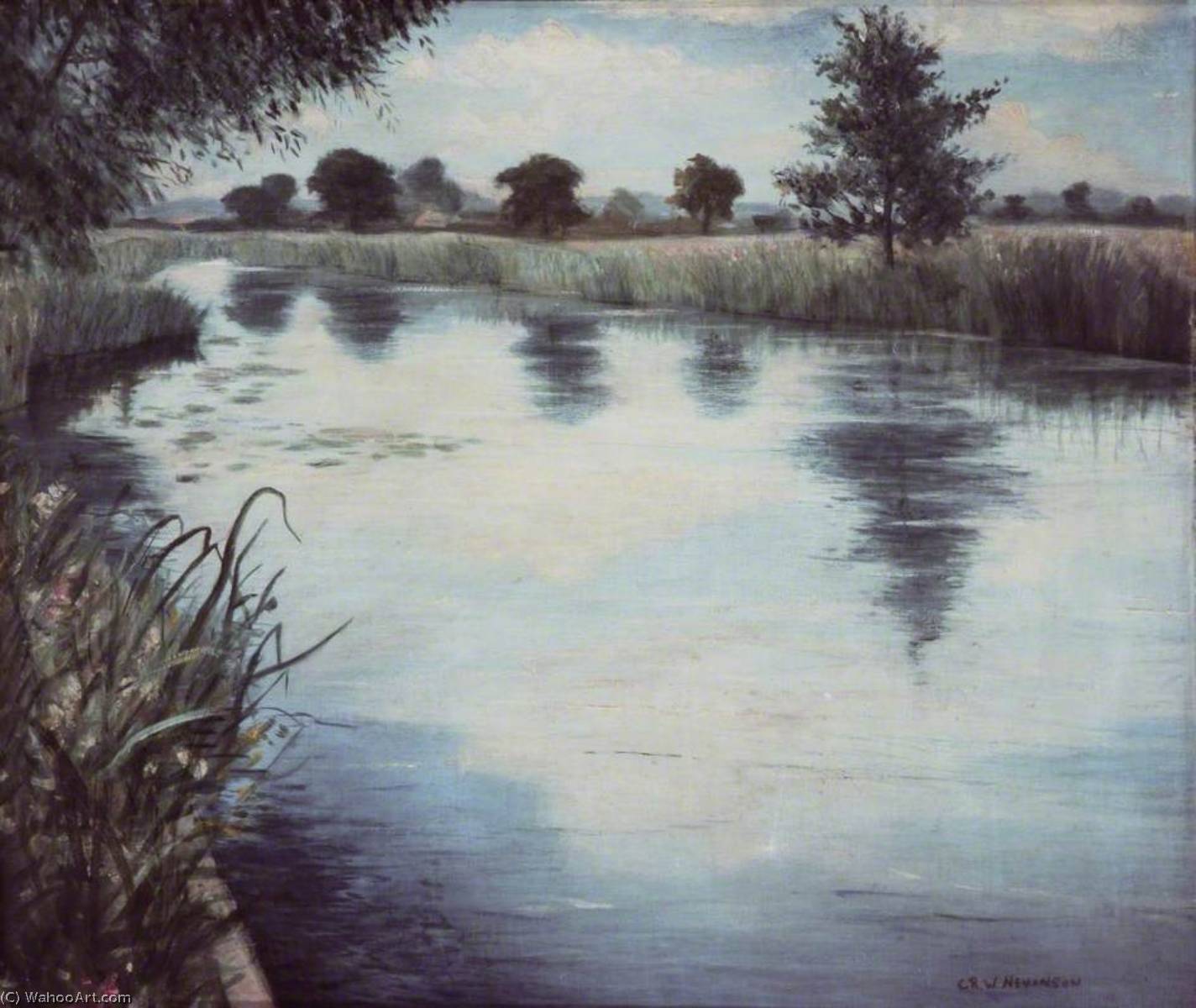 Buy Museum Art Reproductions A River in England, 1944 by Christopher ...