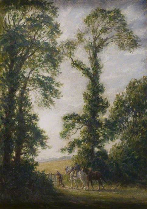 Order Artwork Replica Elm Trees, 1909 by Brian Hatton (1887-1916 ...