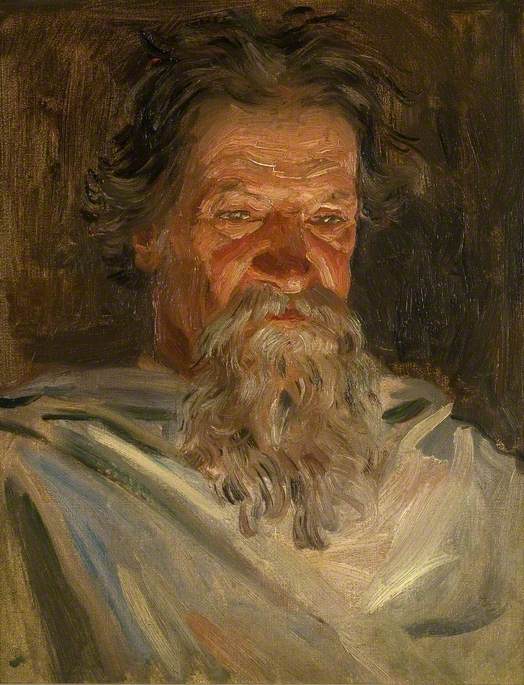 Oil Painting Replica Study of a Head, 1908 by Brian Hatton (1887-1916 ...