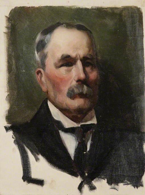 Paintings Reproductions | Portrait of a Gentleman by Brian Hatton (1887 ...