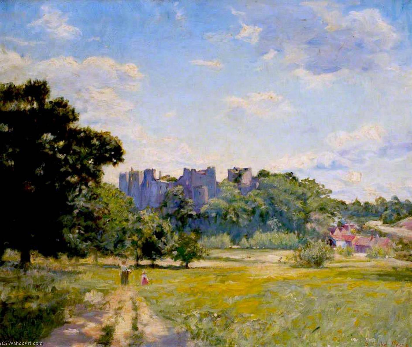 Art Reproductions Ludlow Castle, 1908 by Susan Isabel Dacre (1844-1933 ...