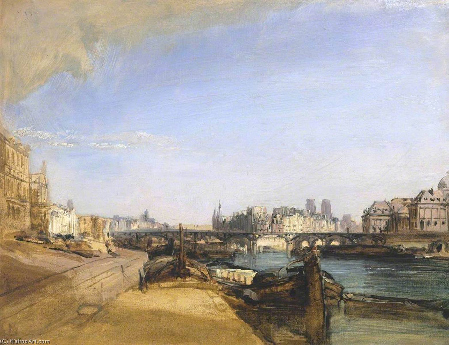 Obtener Grabados De Calidad Del Museo El Pont des Arts, París, 1826 de ...