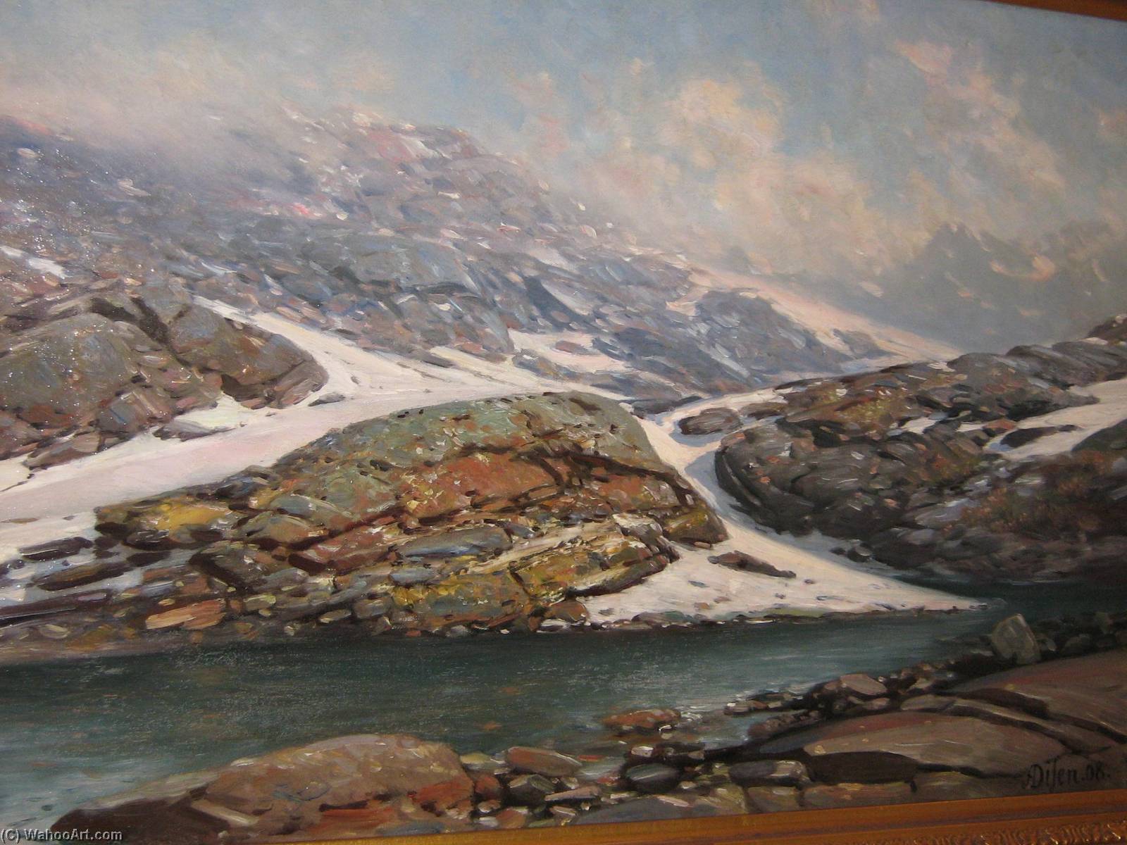 Fra Jotunheimen, Melkedalen, 1908 de Andreas Edvard Disen Andreas ...