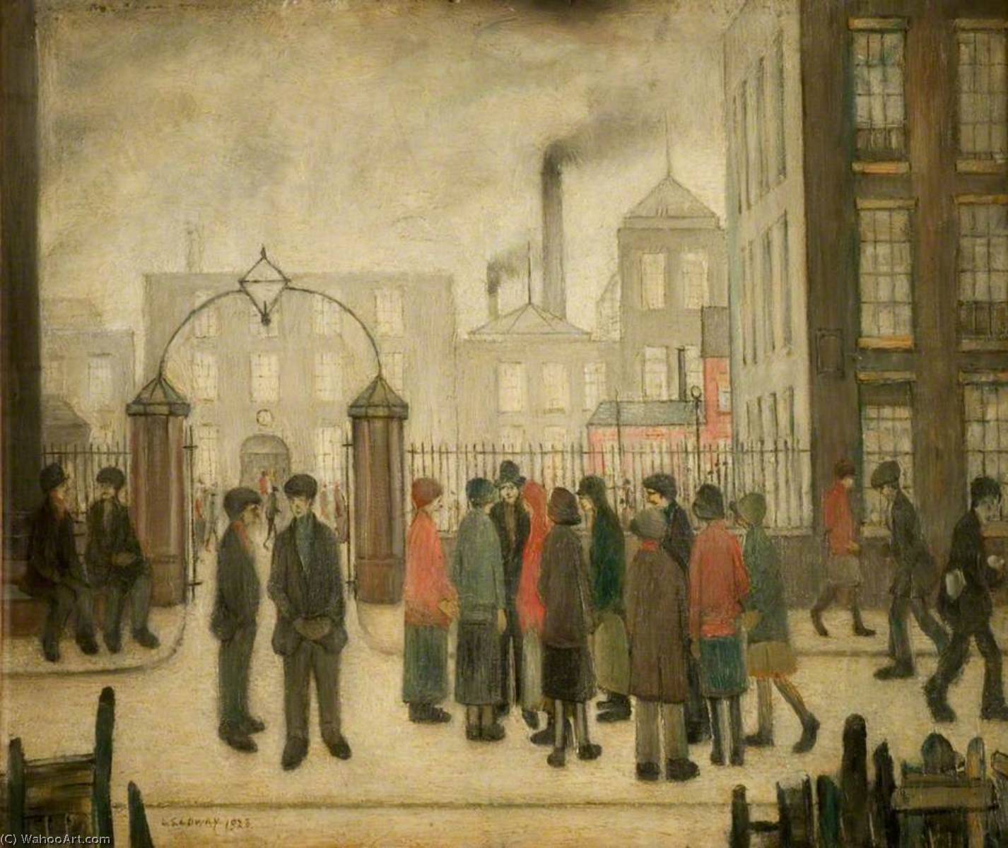 Art Reproductions The Mill Gates, 1928 by Laurence Stephen Lowry ...