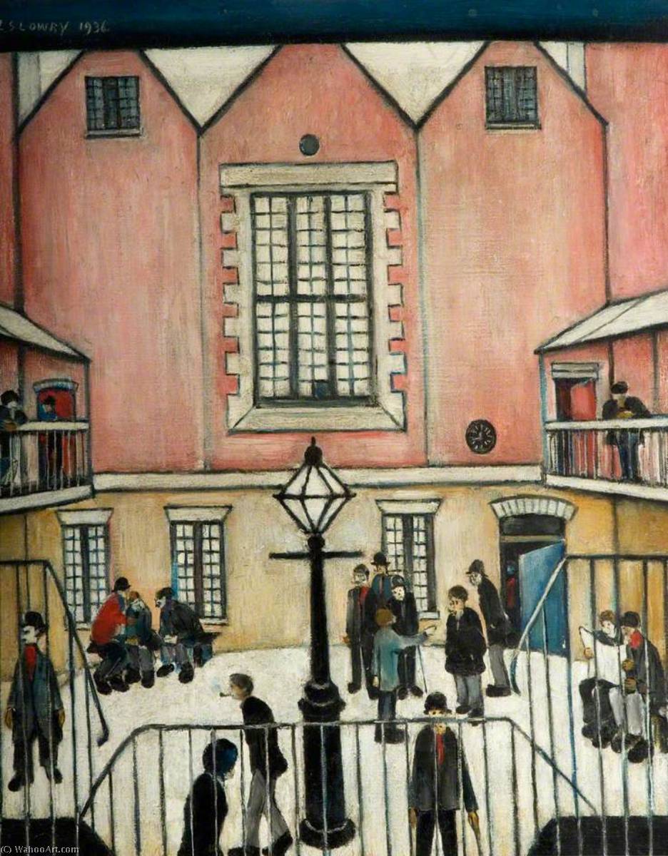 The Courtyard, 1936 by Lawrence Stephen Lowry Lawrence Stephen Lowry ...
