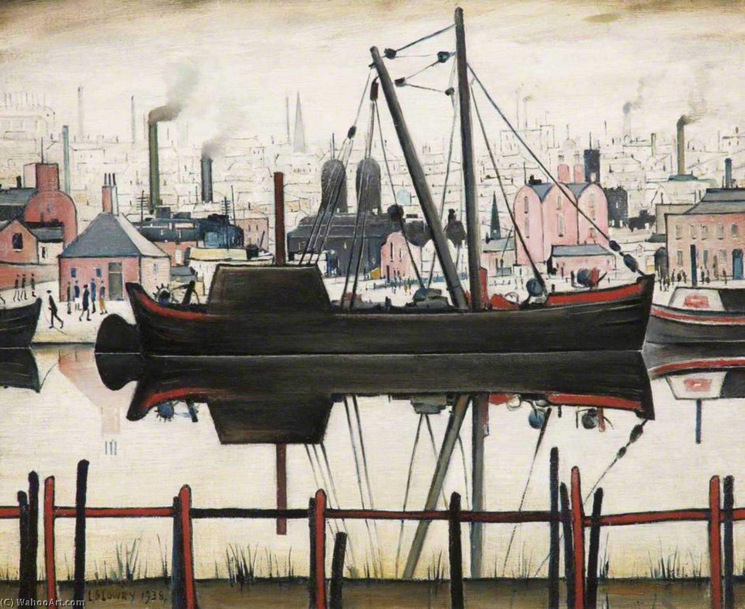 The Coal Barge, 1938 by Lawrence Stephen Lowry Lawrence Stephen Lowry ...