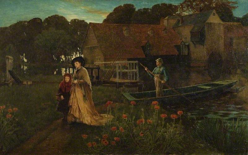 Purchase Oil Painting Replica Goring Mill and Weir, Oxfordshire, 1881 ...