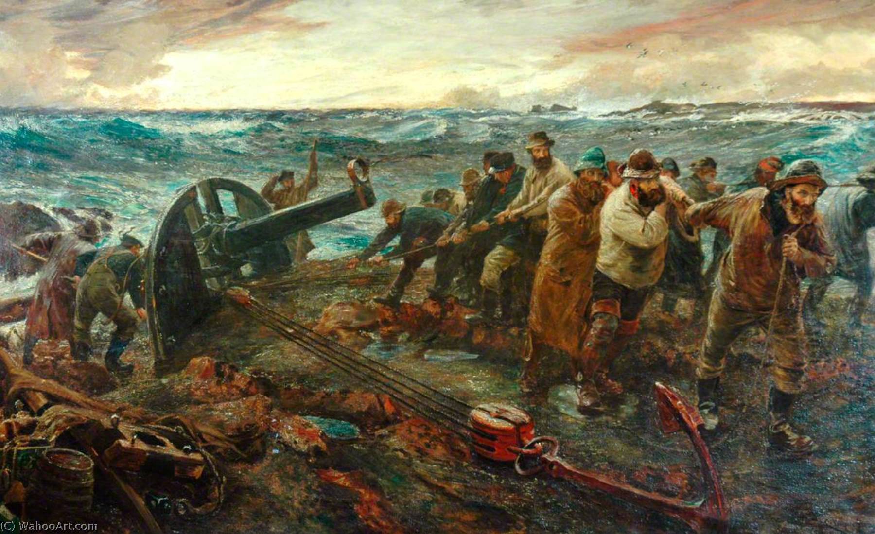 Order Artwork Replica The Wreckage, 1901 by Charles Napier Hemy (1841 ...