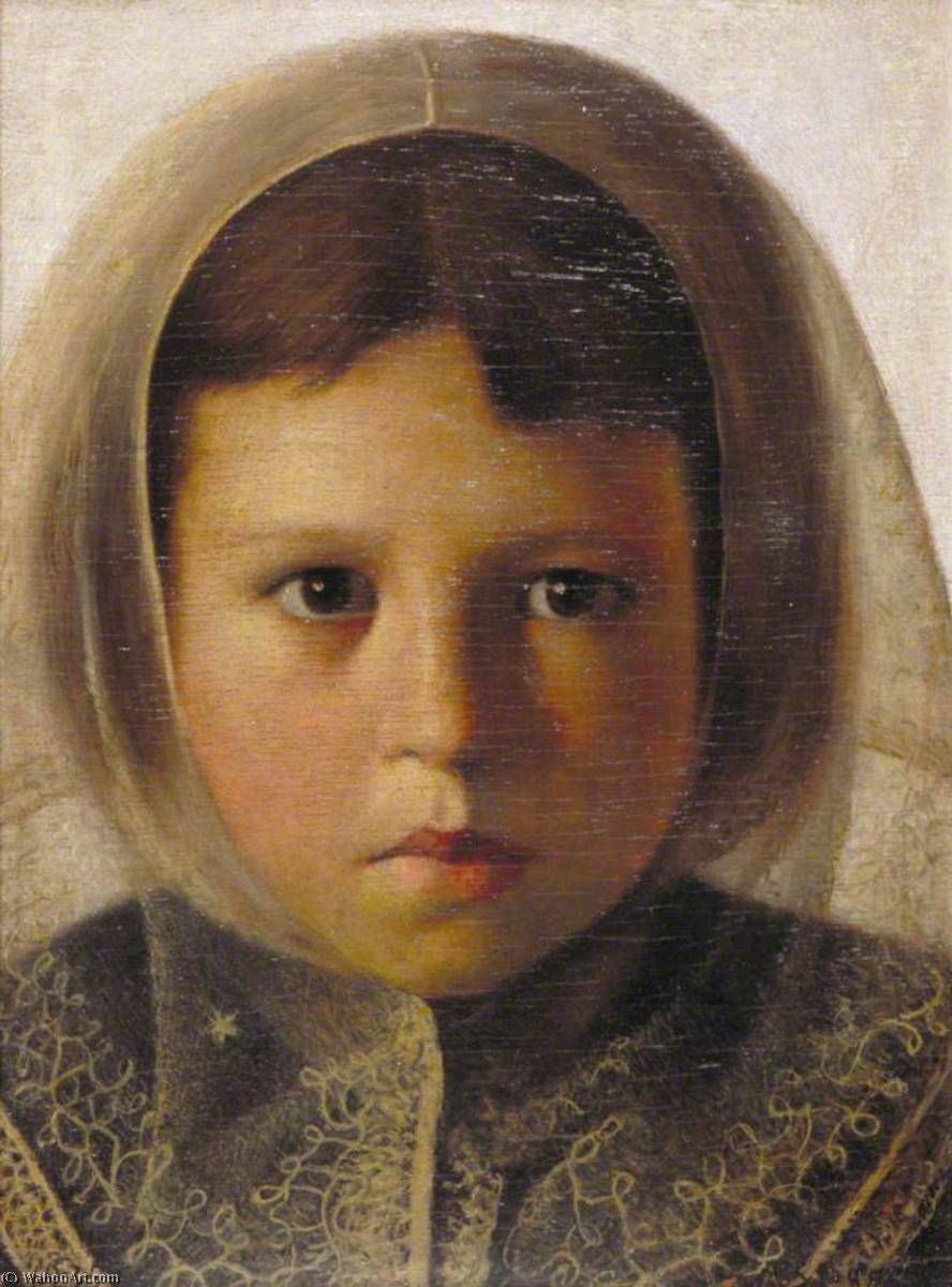 Get Paintings Reproductions Portrait of a Young Girl by Arthur Segal ...