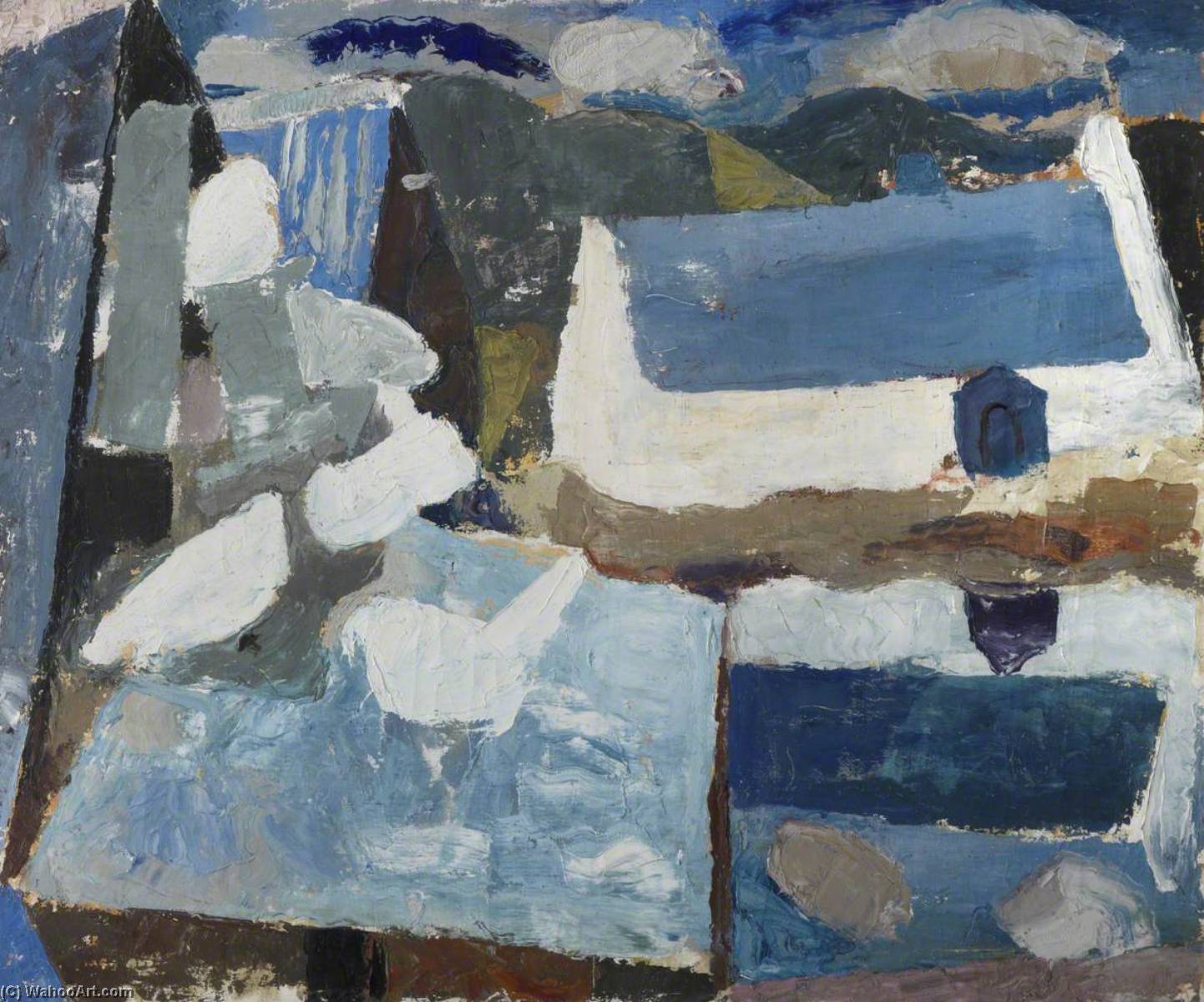 Pigeons on a Doocot, 1937 by William George Gillies William George ...