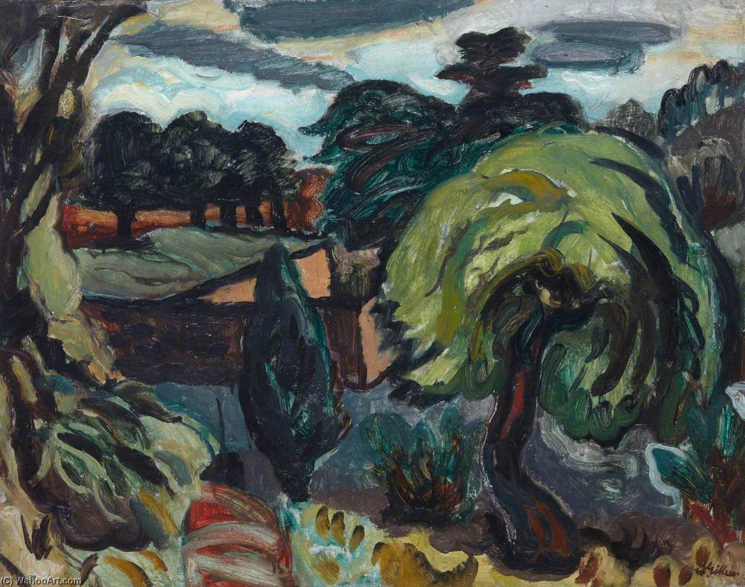 Dark Landscape by William George Gillies William George Gillies ...