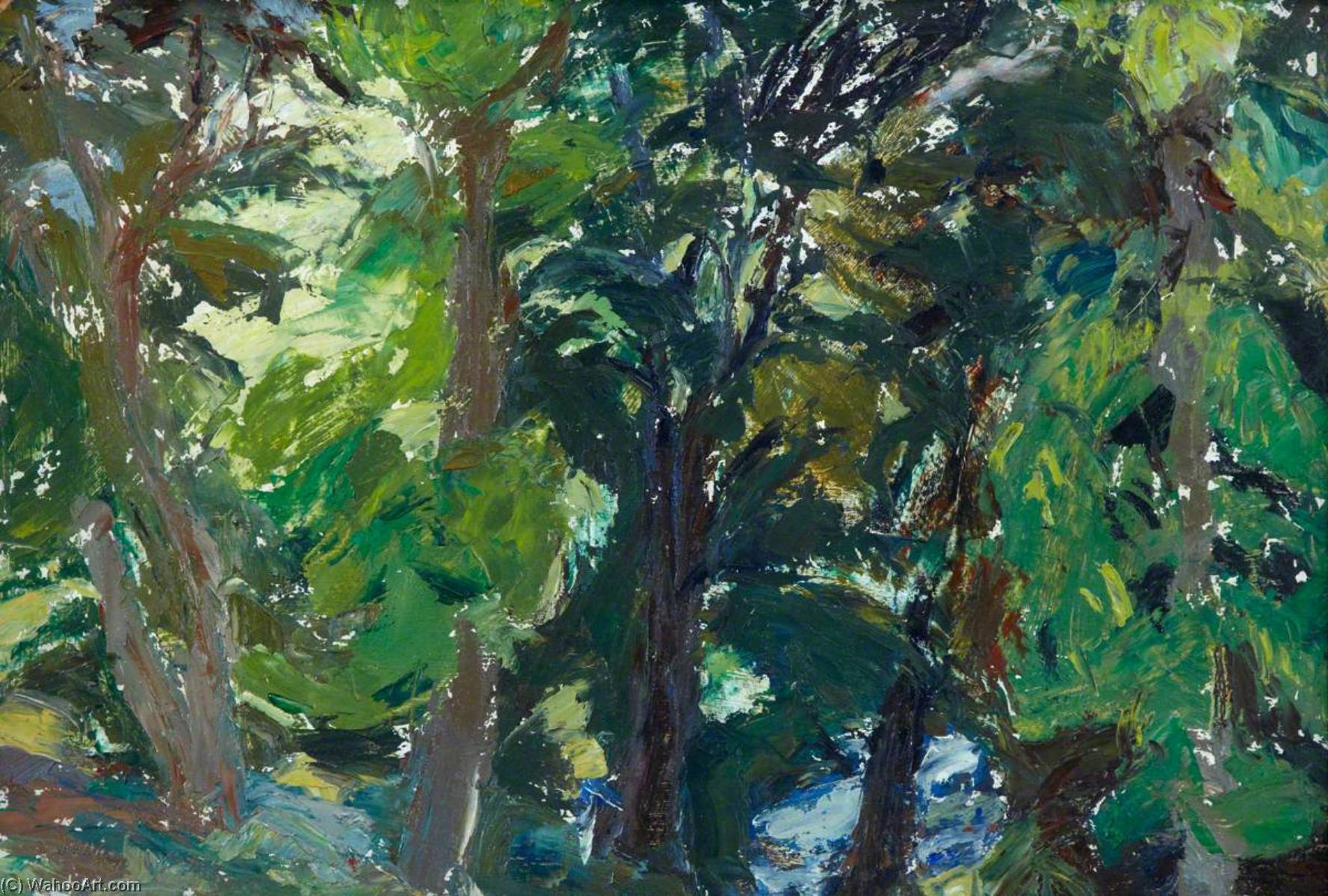 Woods at Temple by Sir William George Gillies (1898-1973, United ...