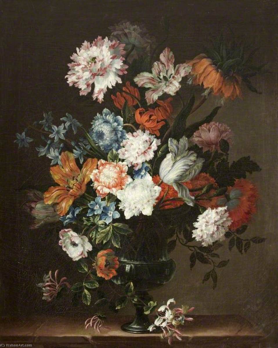 Museum Art Reproductions Flower Piece in an Urn by Jean Baptiste ...