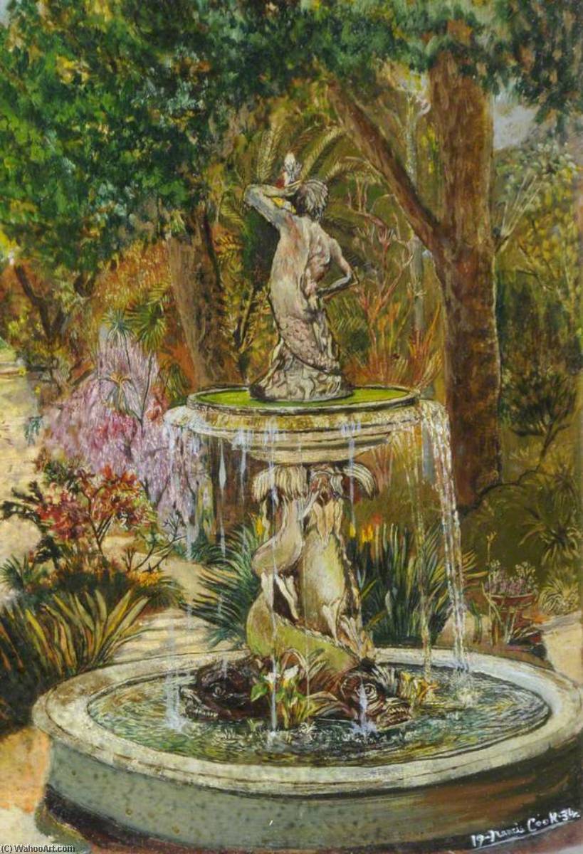 Purchase Oil Painting Replica The Fountain at Monserrat, Portugal, 1934 ...