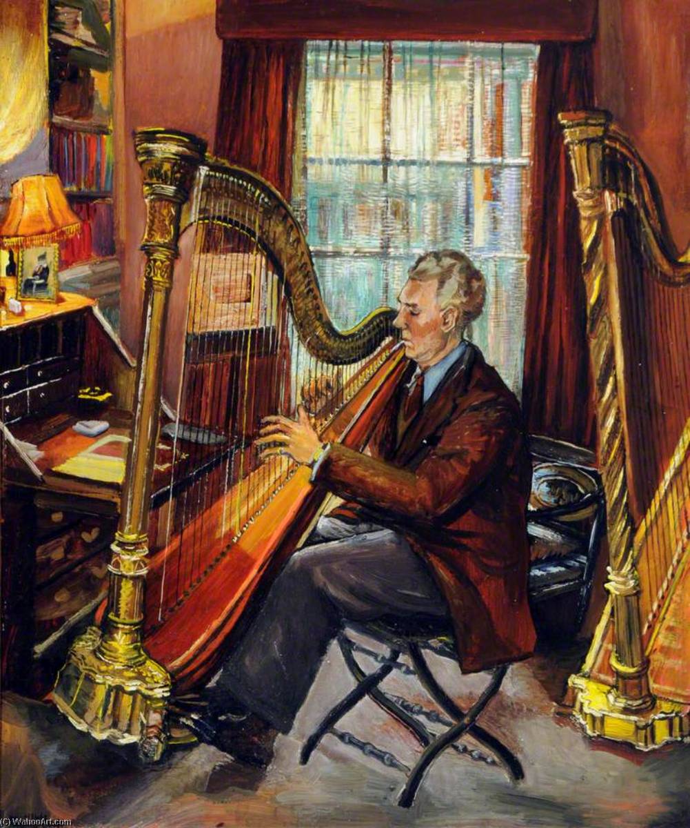 Get Paintings Reproductions Carl Ames, Esq. and His Harps, 1946 by ...