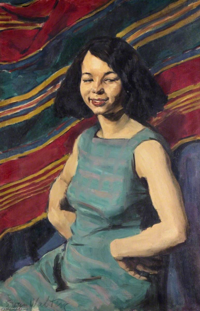 Get Art Reproductions Figure against a Striped Background, 1932 by Evan ...