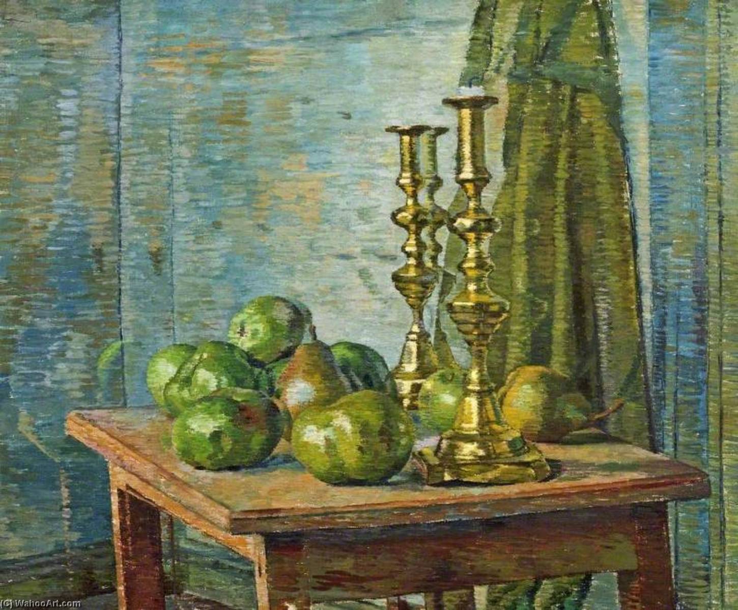 Buy Museum Art Reproductions Brass Candlesticks and Pears by Evan ...