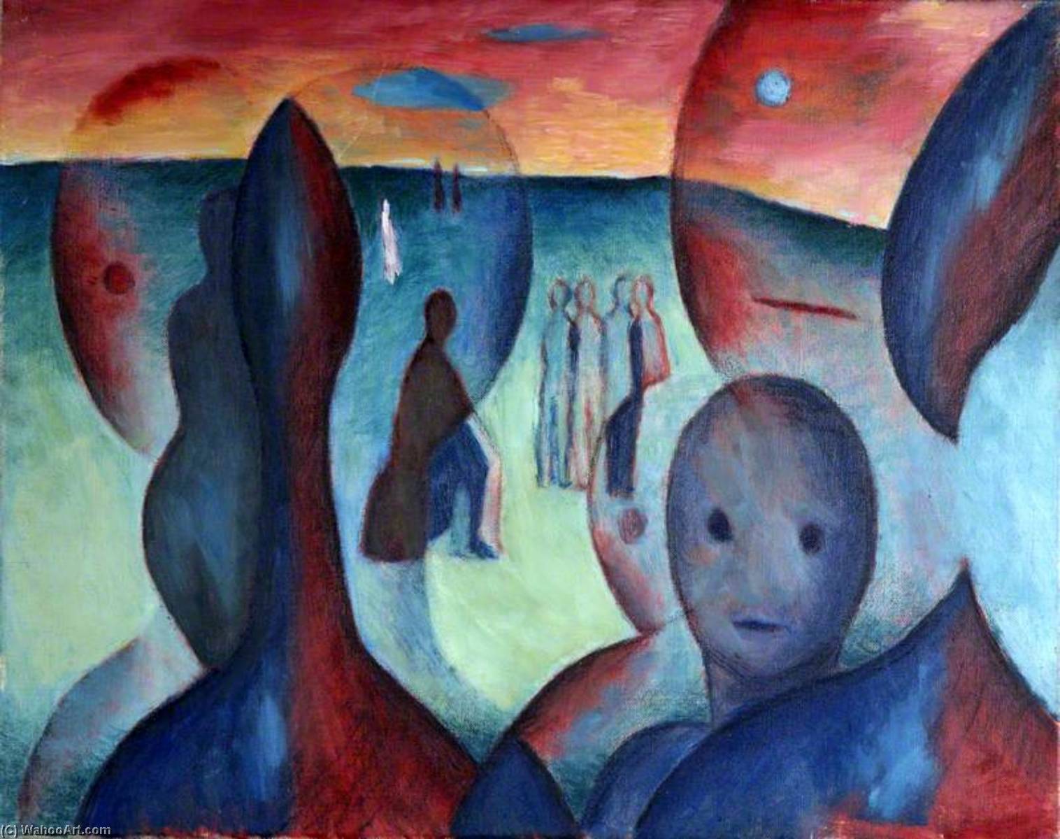 Order Artwork Replica Abstract Landscape with Figures by Evan Walters ...