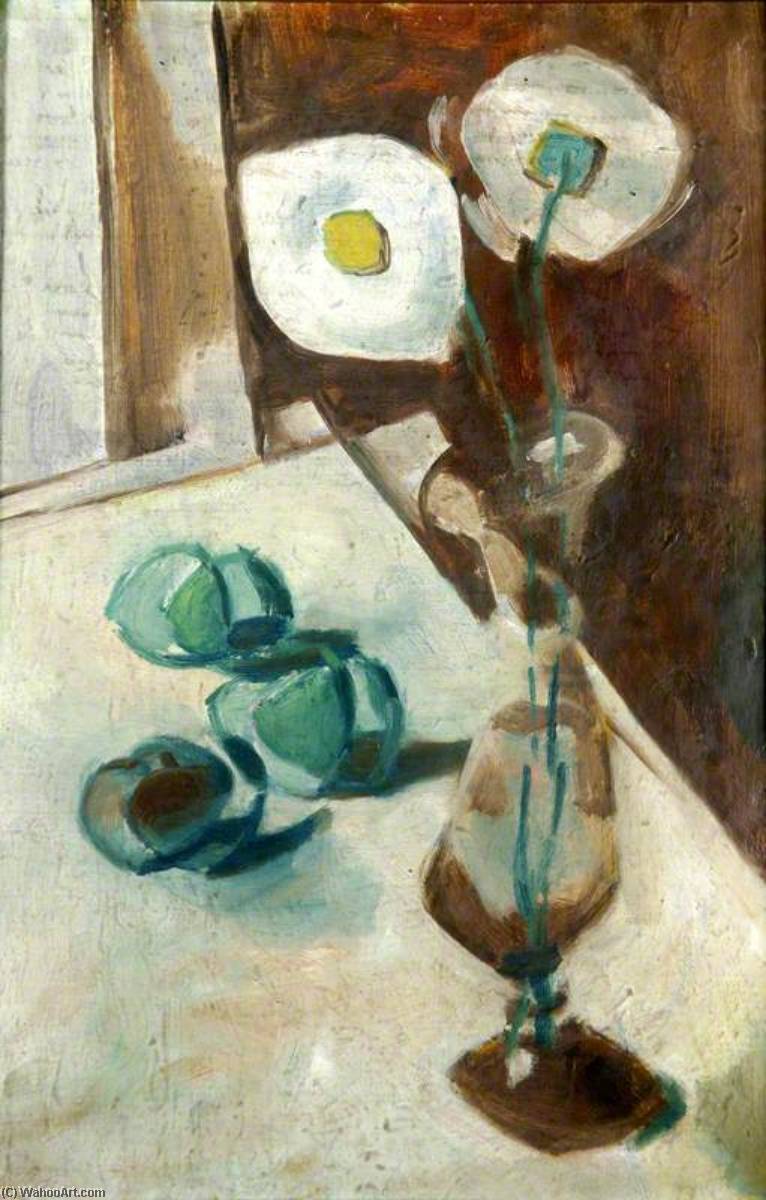 Order Artwork Replica White Flowers and Apples by Evan Walters (1892 ...