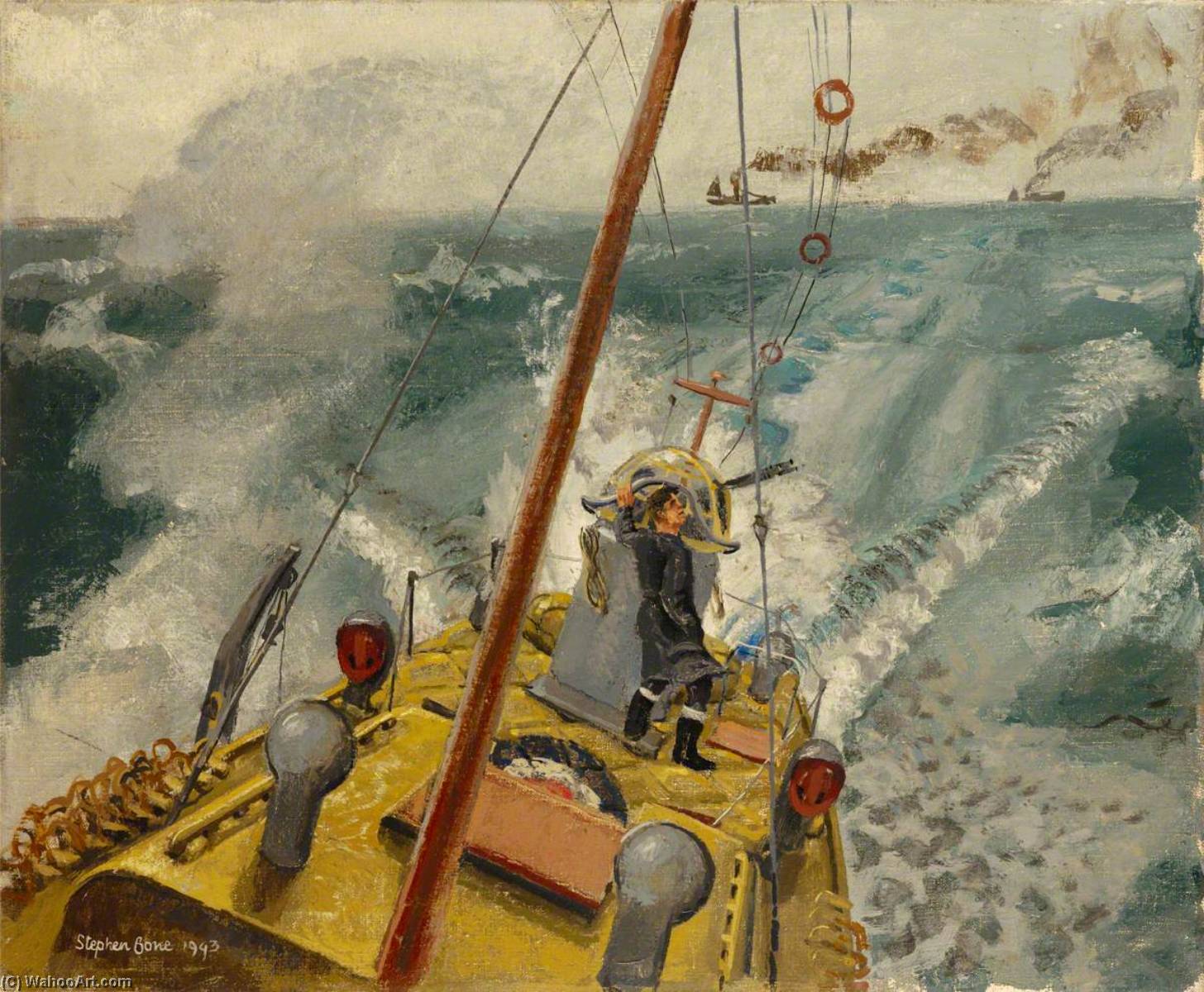 Paintings Reproductions Air Sea Rescue, 1943 by Stephen Bone (Inspired ...