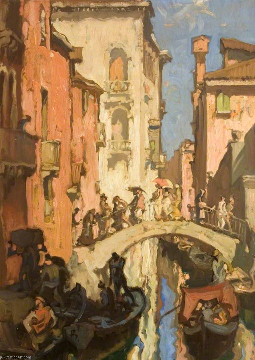 Un canal de Venise de Frank William Brangwyn Frank William Brangwyn ...