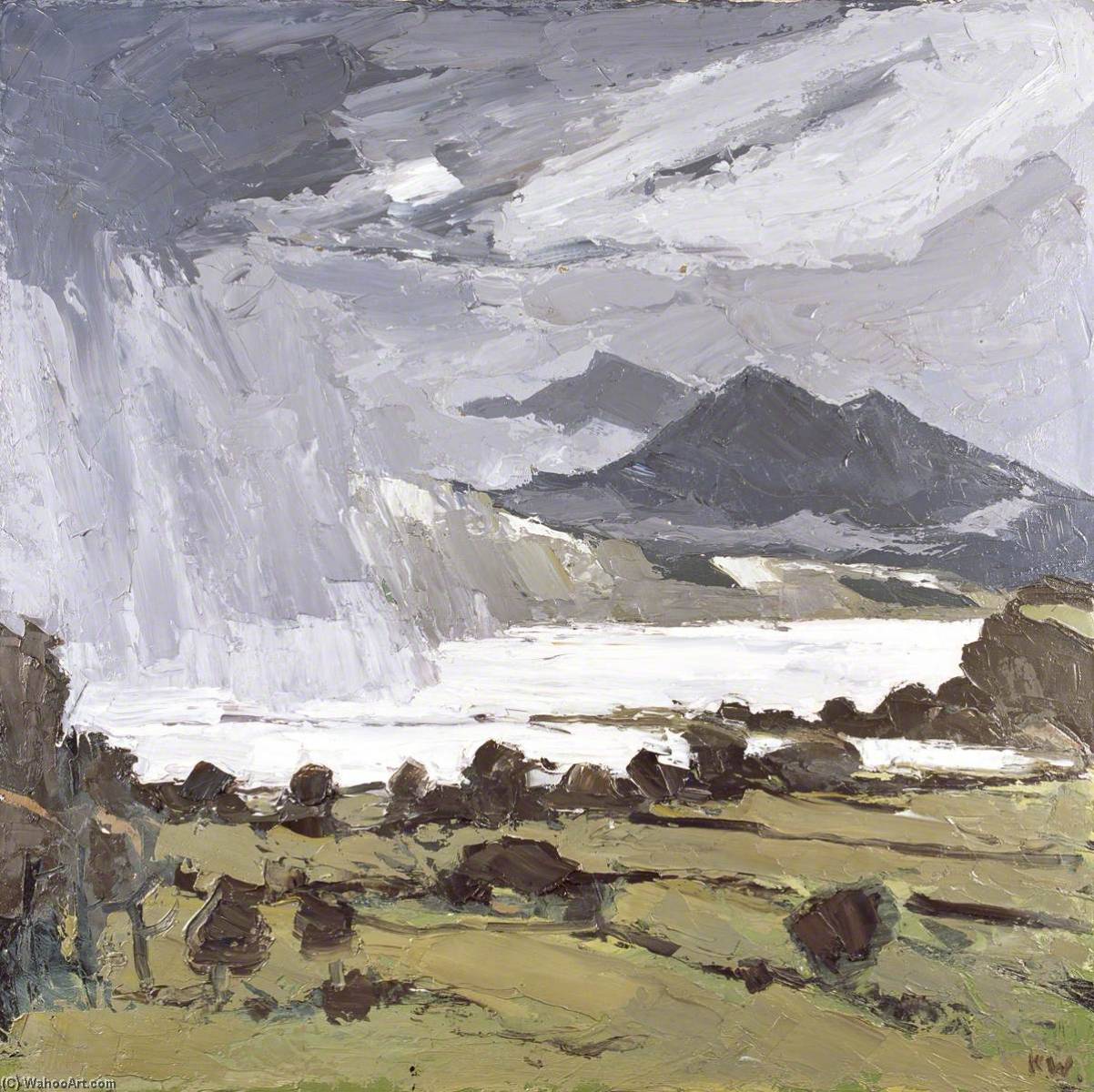 Storm Approaching, 2006 by John Kyffin Williams (1918-2006, United ...