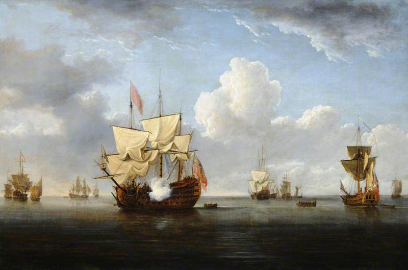 Buy Museum Art Reproductions The Morning Gun by Richard Paton (1717 ...