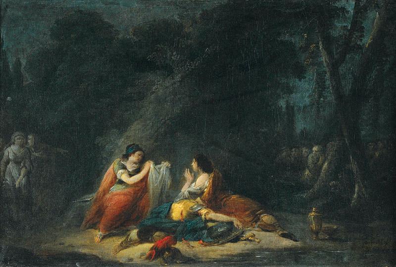 Buy Museum Art Reproductions La Mort d`un guerrier antique by Jacques ...