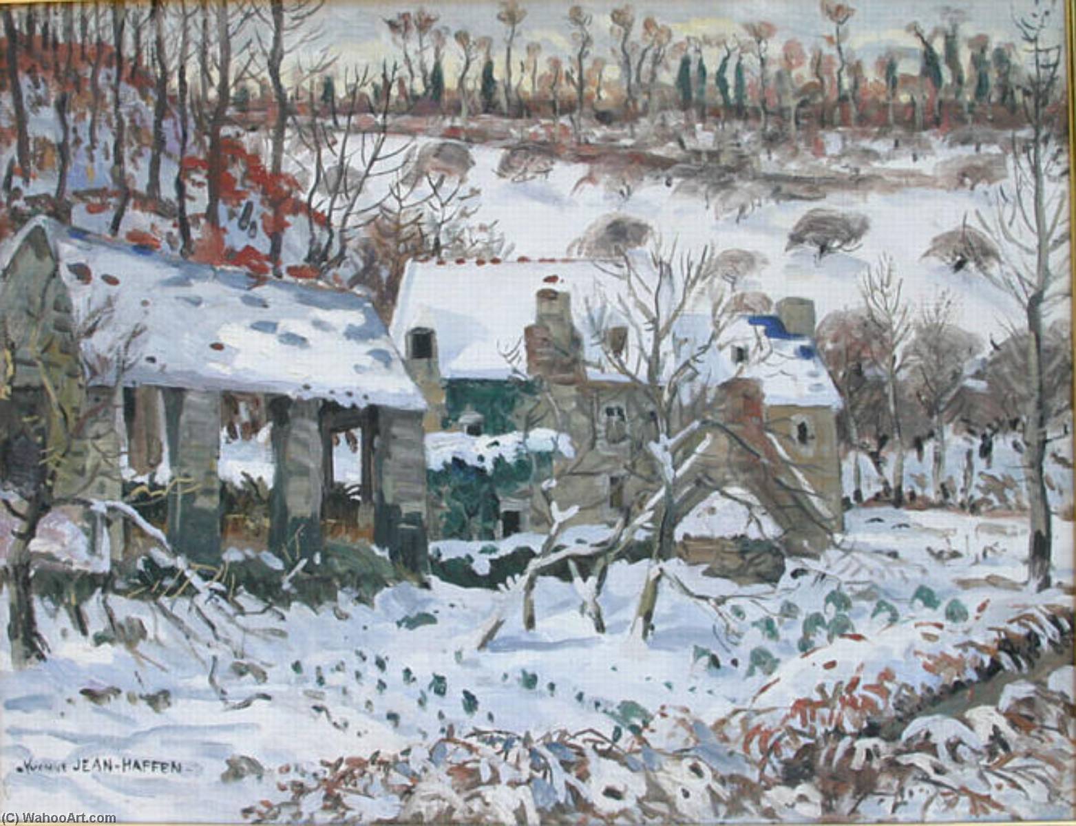 Purchase Oil Painting Replica Neige dans la vallée de l`Argentel en ...