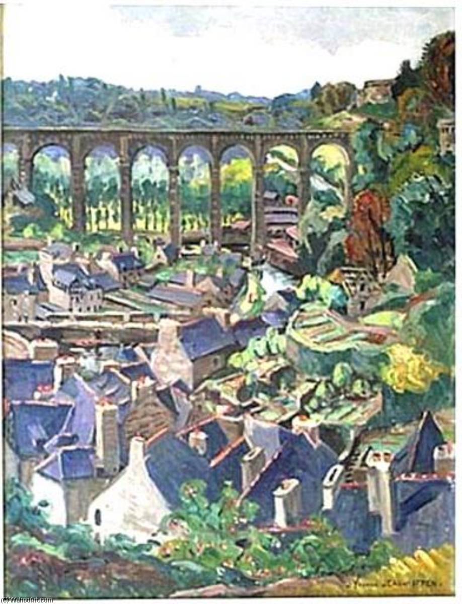 Gemälde Reproduktionen la ville basse von Dinan von Yvonne Jean Haffen ...