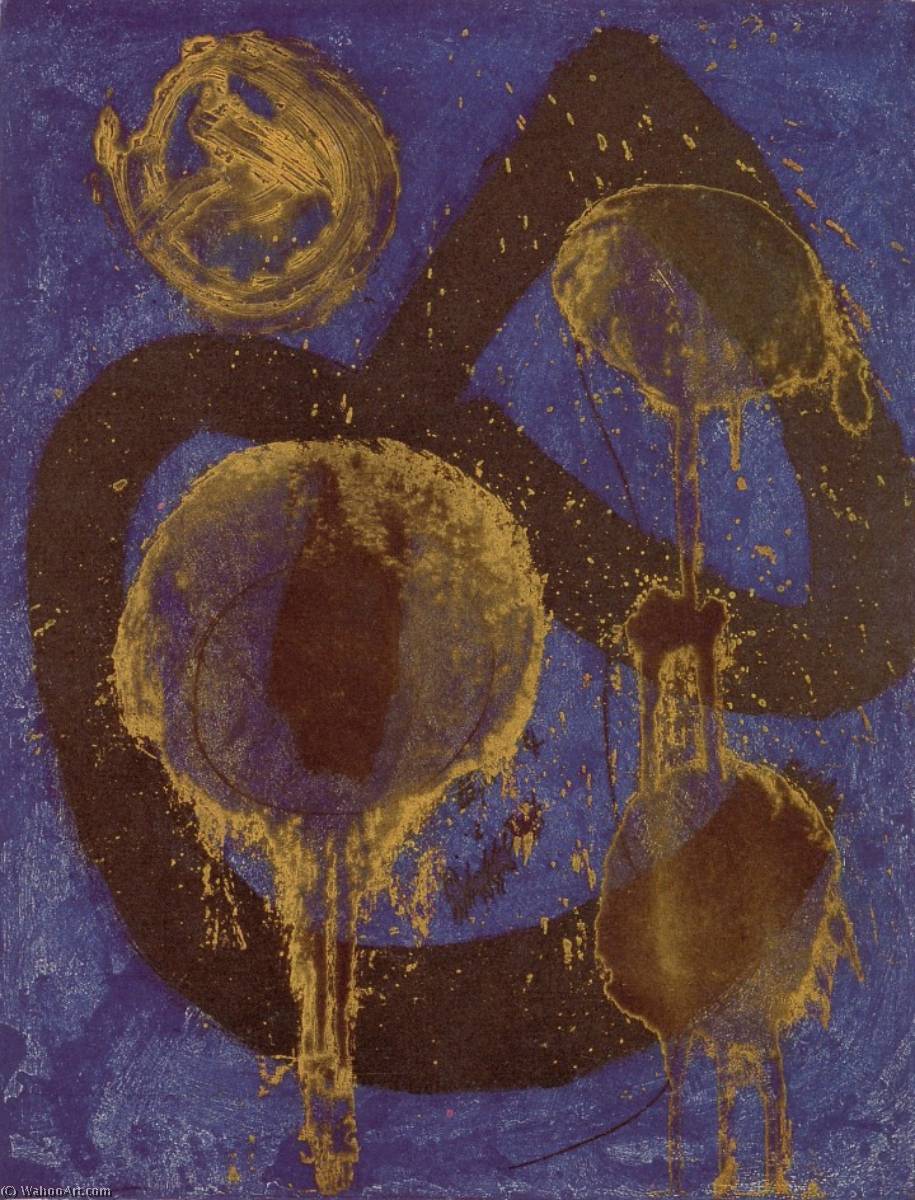 Italian Etchings the Sorcerer, 1989 by John Hoyland (1934-2011, United ...