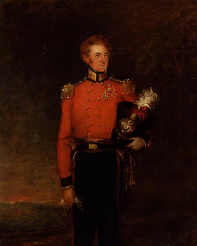 Paintings Reproductions Sir George Charles Hoste, 1840 by William ...
