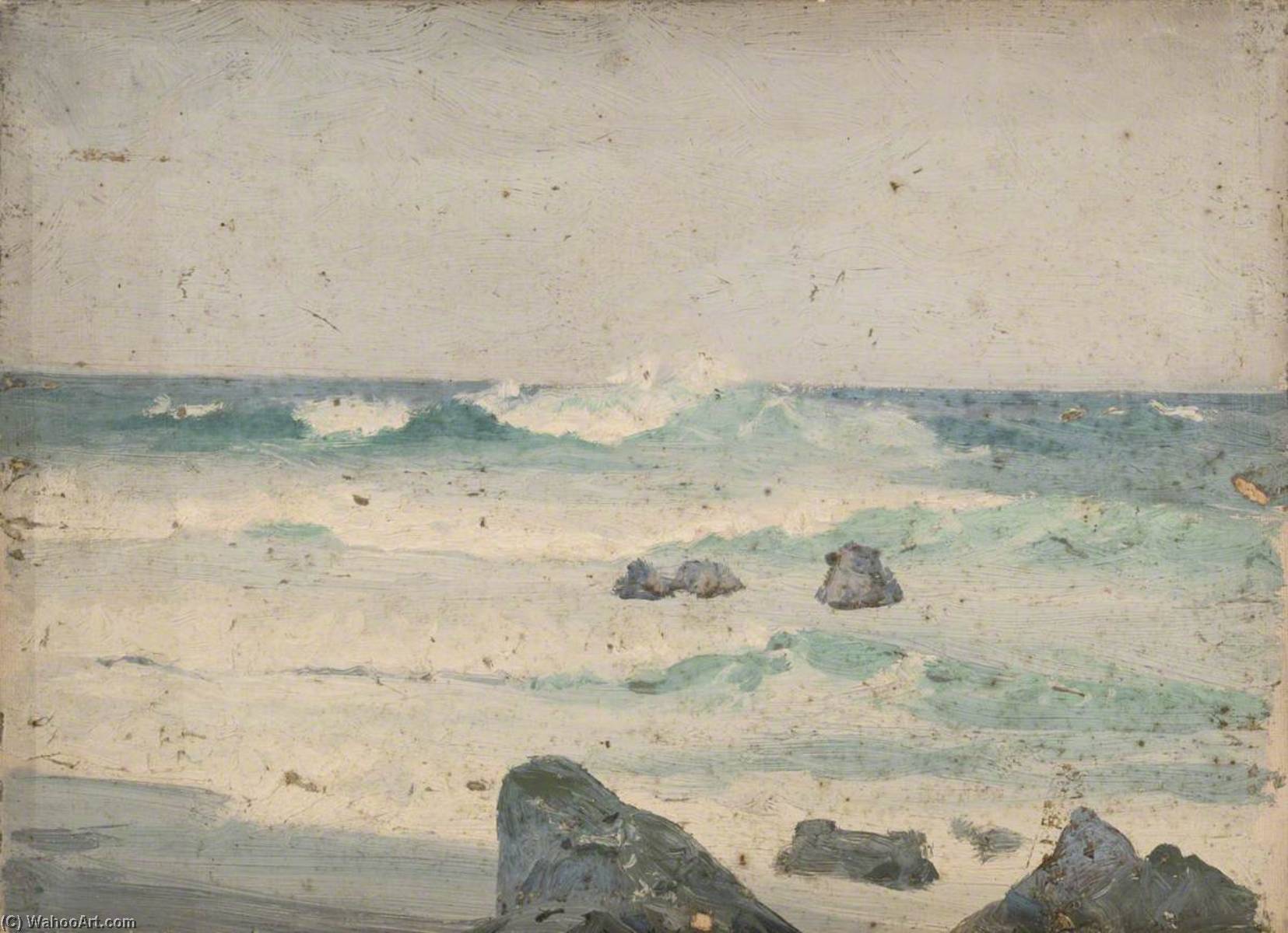 Museum Art Reproductions A Coastal Scene by John Fraser (1838-1898 ...