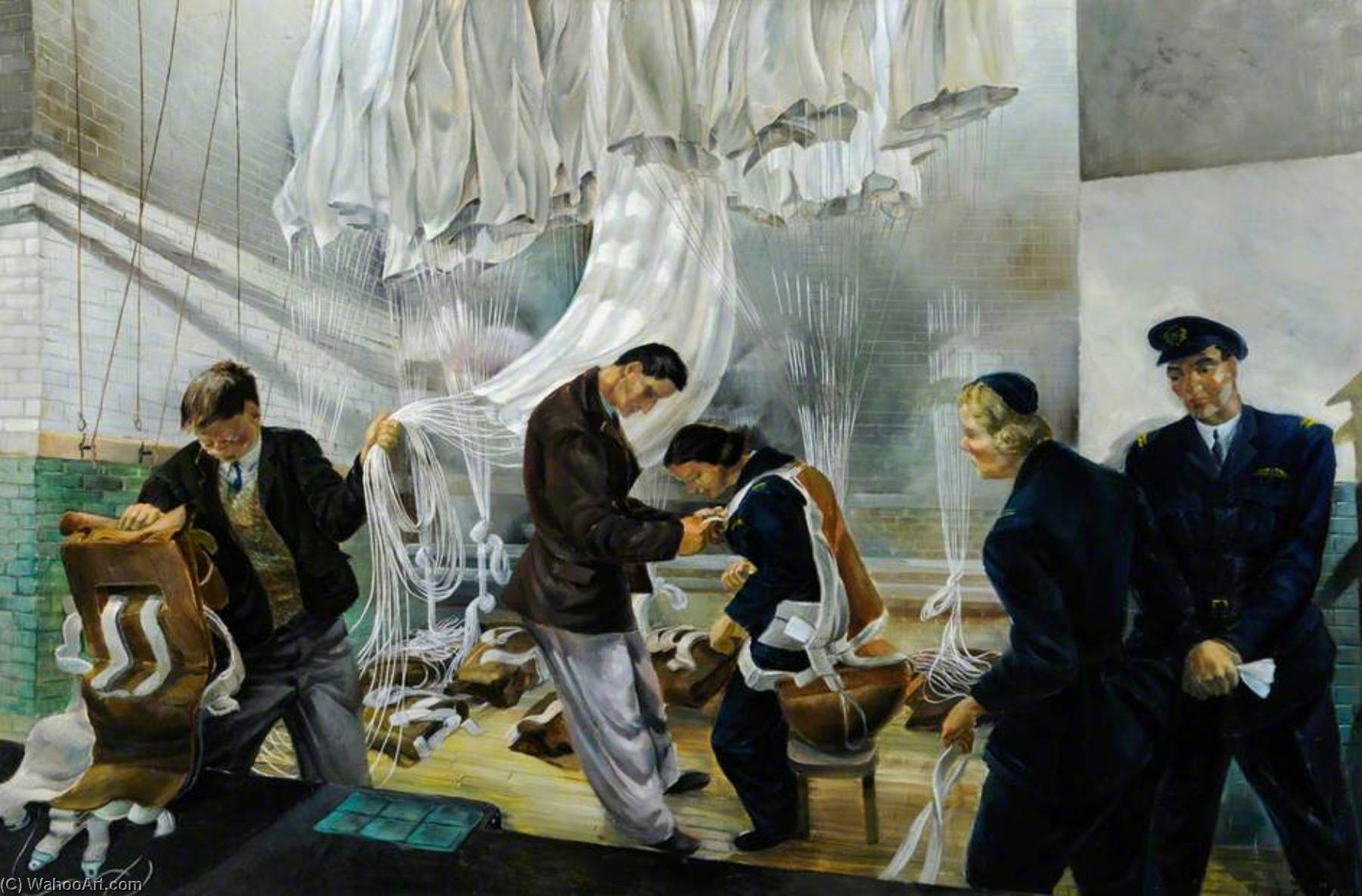 Artwork Replica Air Transport Auxiliary, 1943 by Leslie Cole (Inspired ...