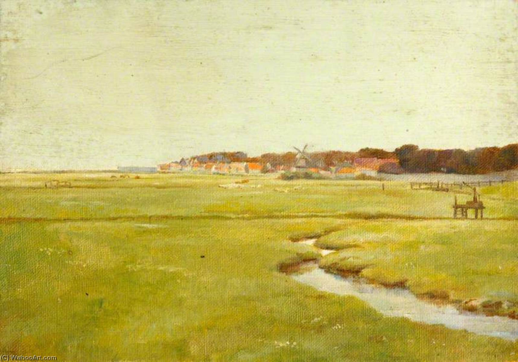 Buy Museum Art Reproductions Salt Marshes at Blakeney, 1909 by Charles ...
