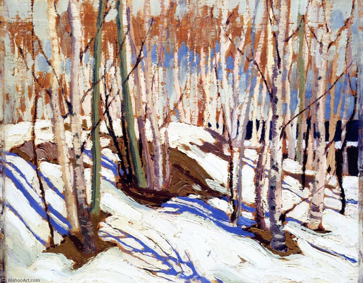 Purchase Oil Painting Replica Early Spring, Canoe Lake, 1917 by Tom ...