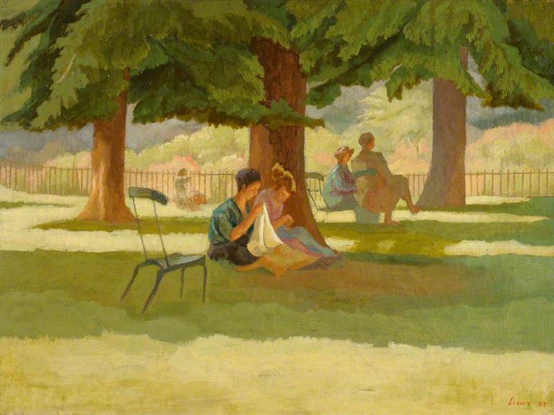 Get Paintings Reproductions Kensington Gardens, 1923 by Thérèse Lessore ...