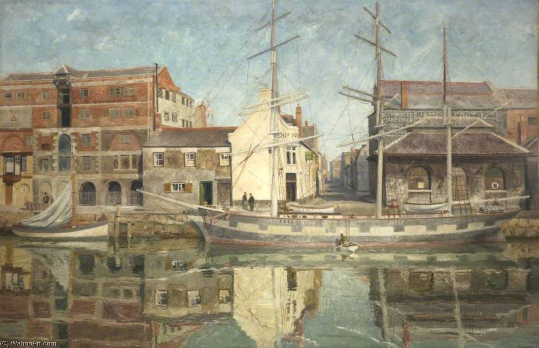 Holen Museumsqualität Prints Das `Ship Inn `, 1935 von Richard Ernst ...