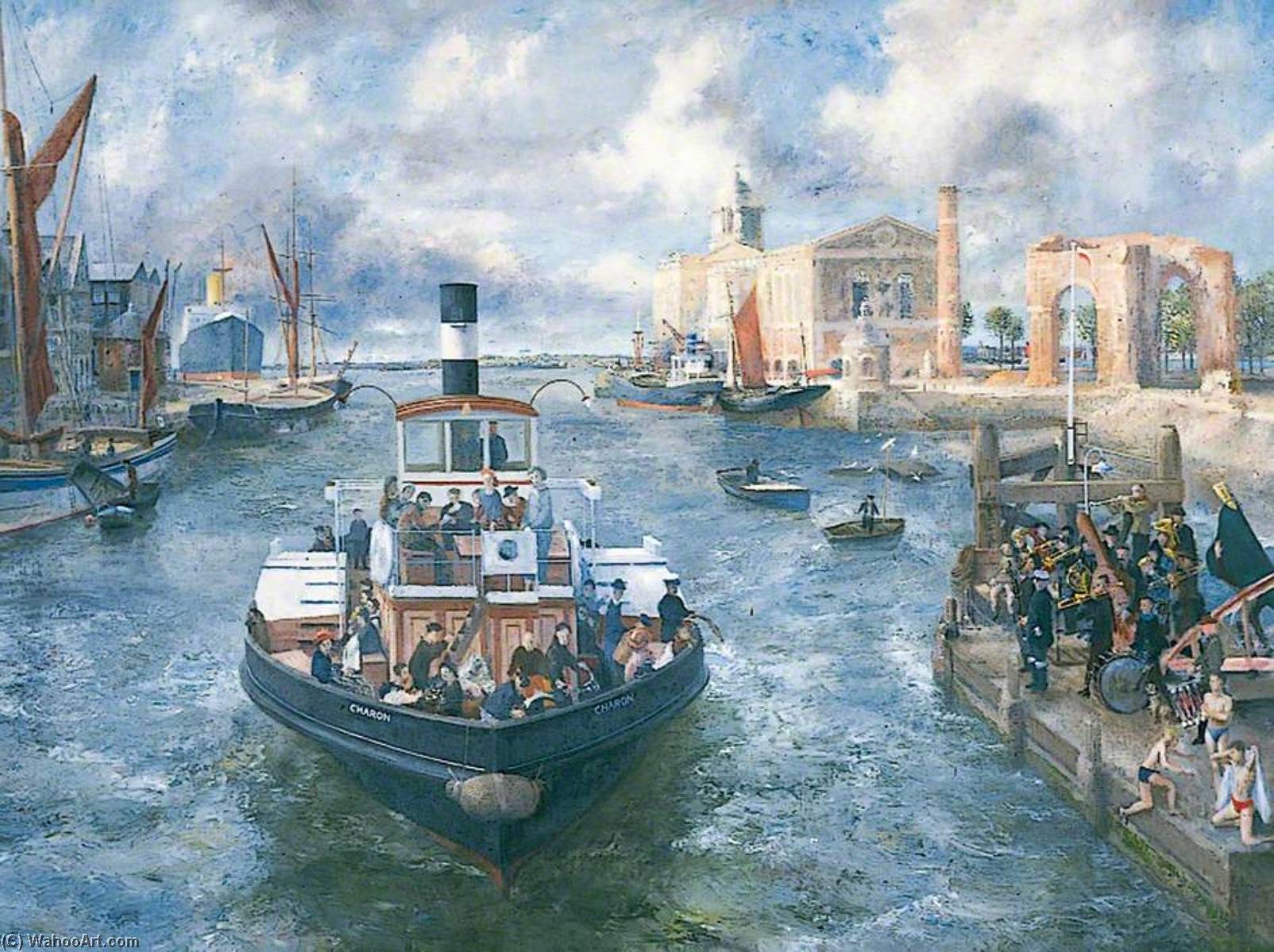 Order Artwork Replica The Ferryboat `Charon`, 1950 by Richard Ernst ...