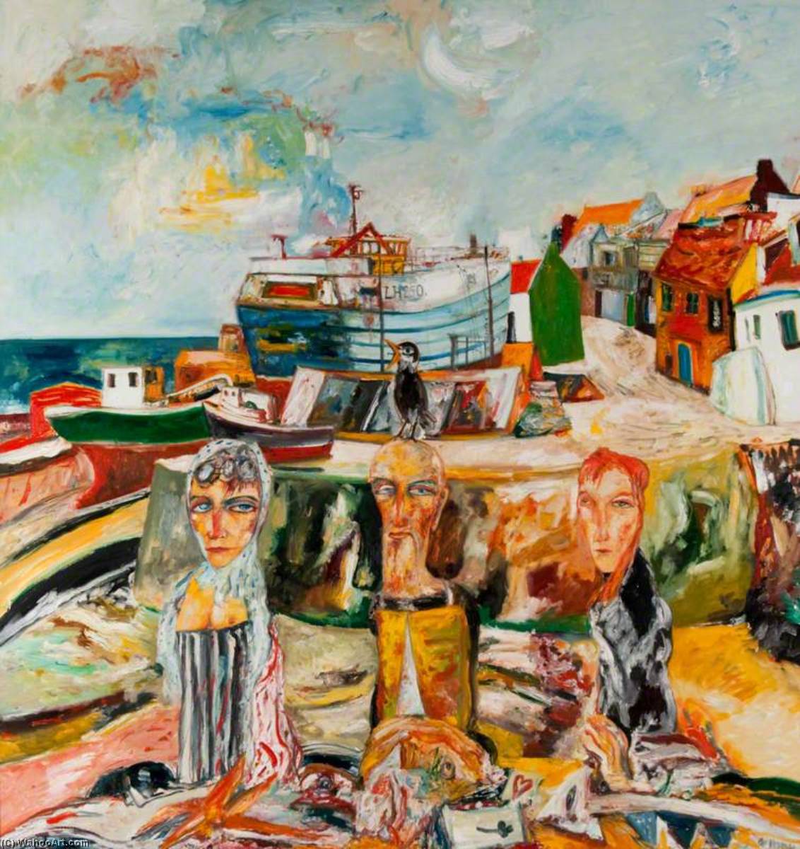 Gótico escocês, 1990 por John Bellany (1942-2013) John Bellany ...